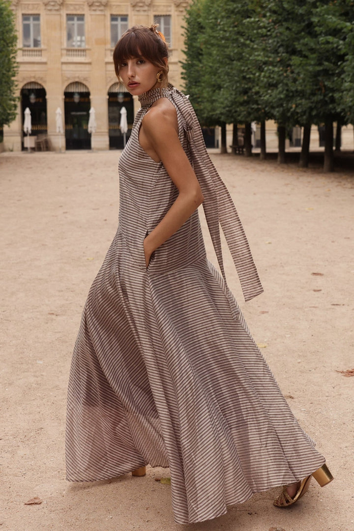 Victoria Scarf Dress - Plaid – Zandra Stone